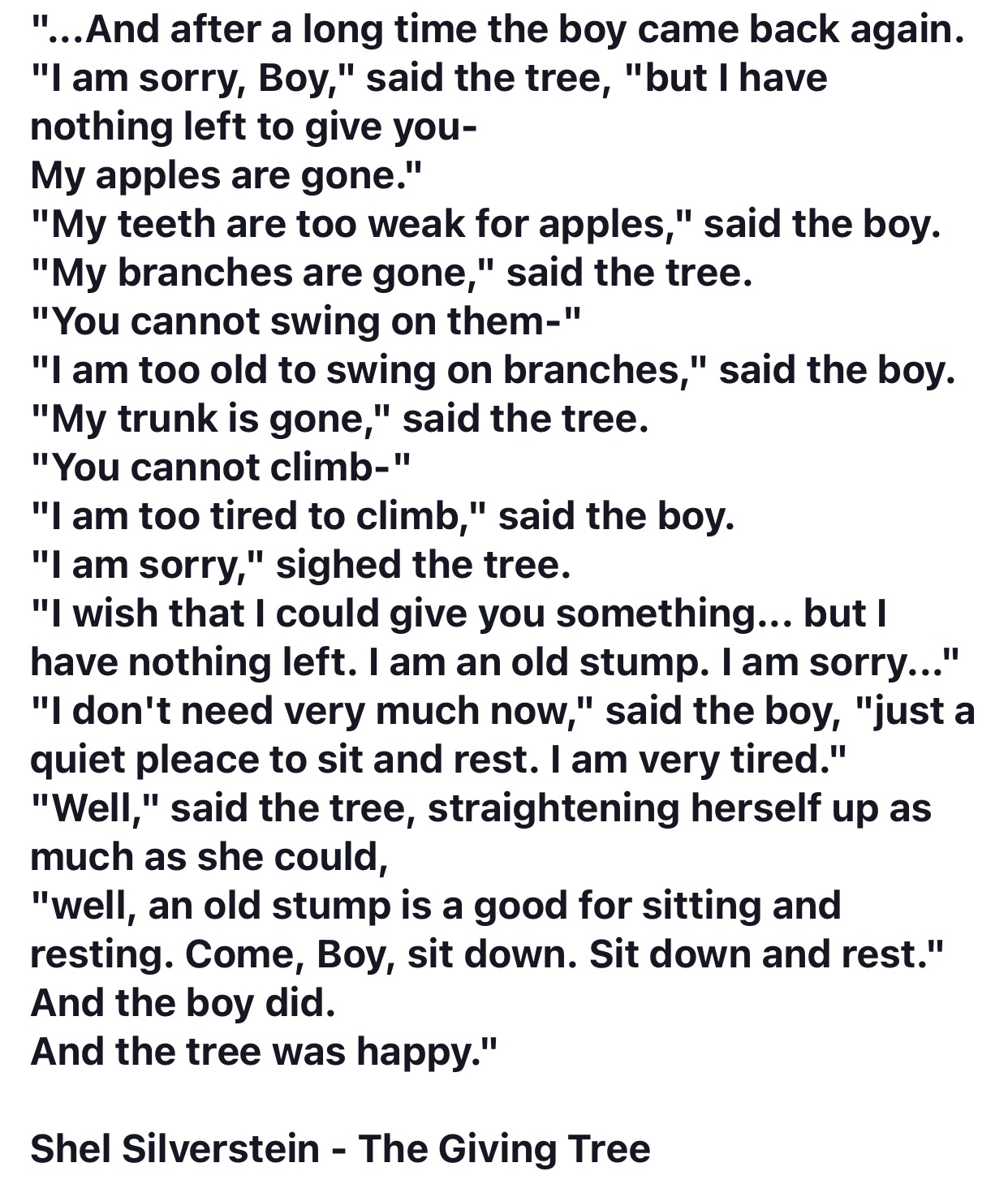 The Giving Tree – Windmills of My Mind