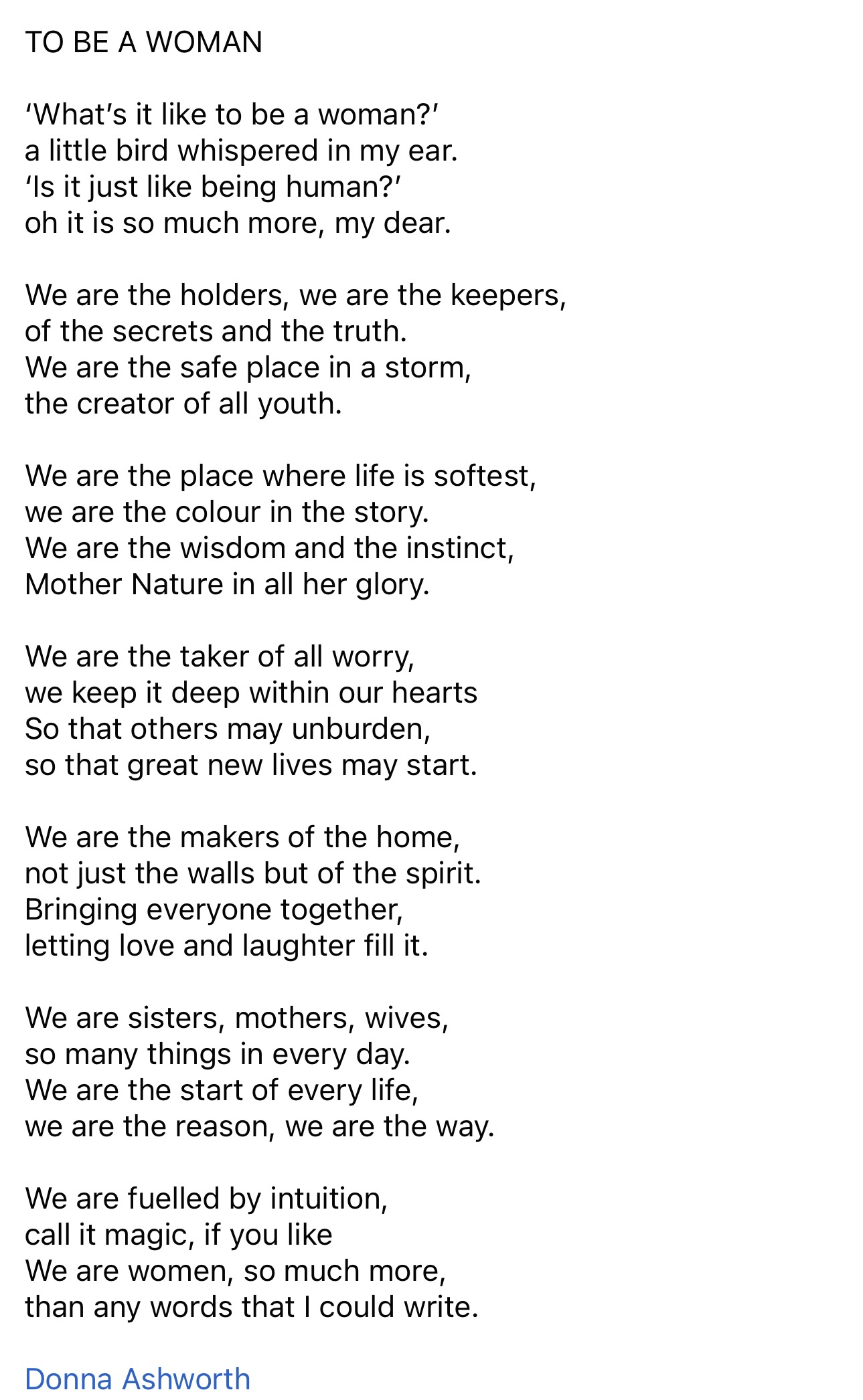 Woman – Windmills of My Mind